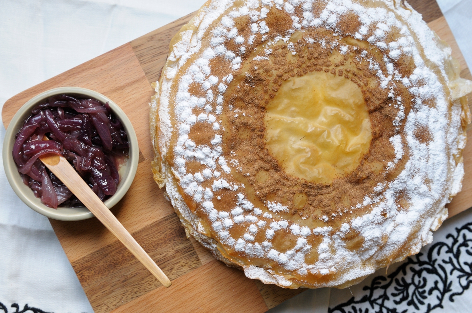 pastela marroquí | pan y rosas
